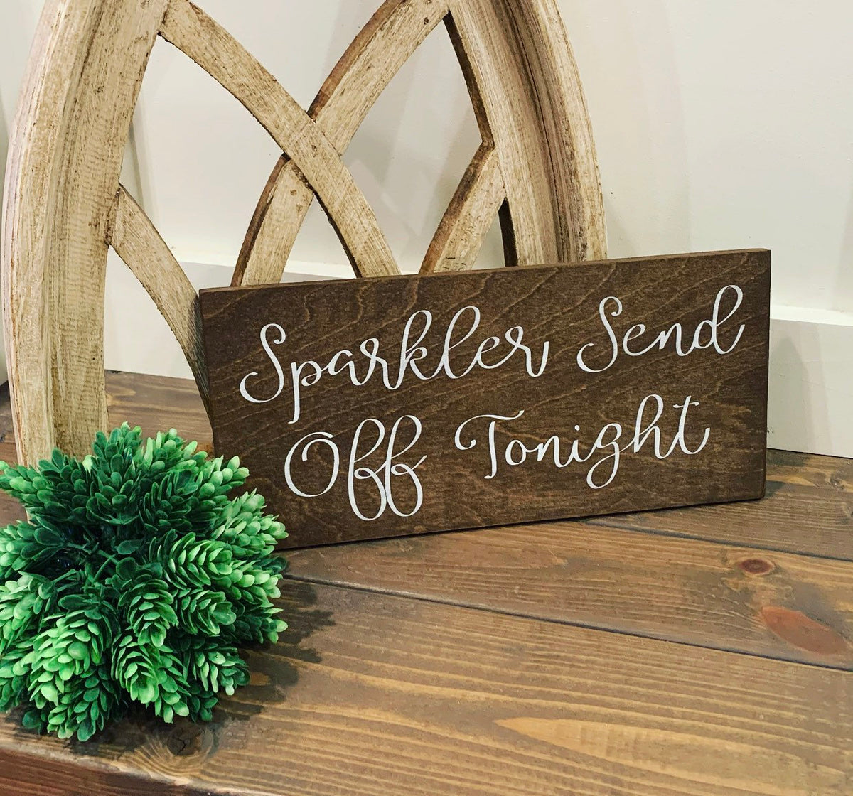 Sparkler send off. Sparkler wedding sign. Sparkler table sign. Rustic ...